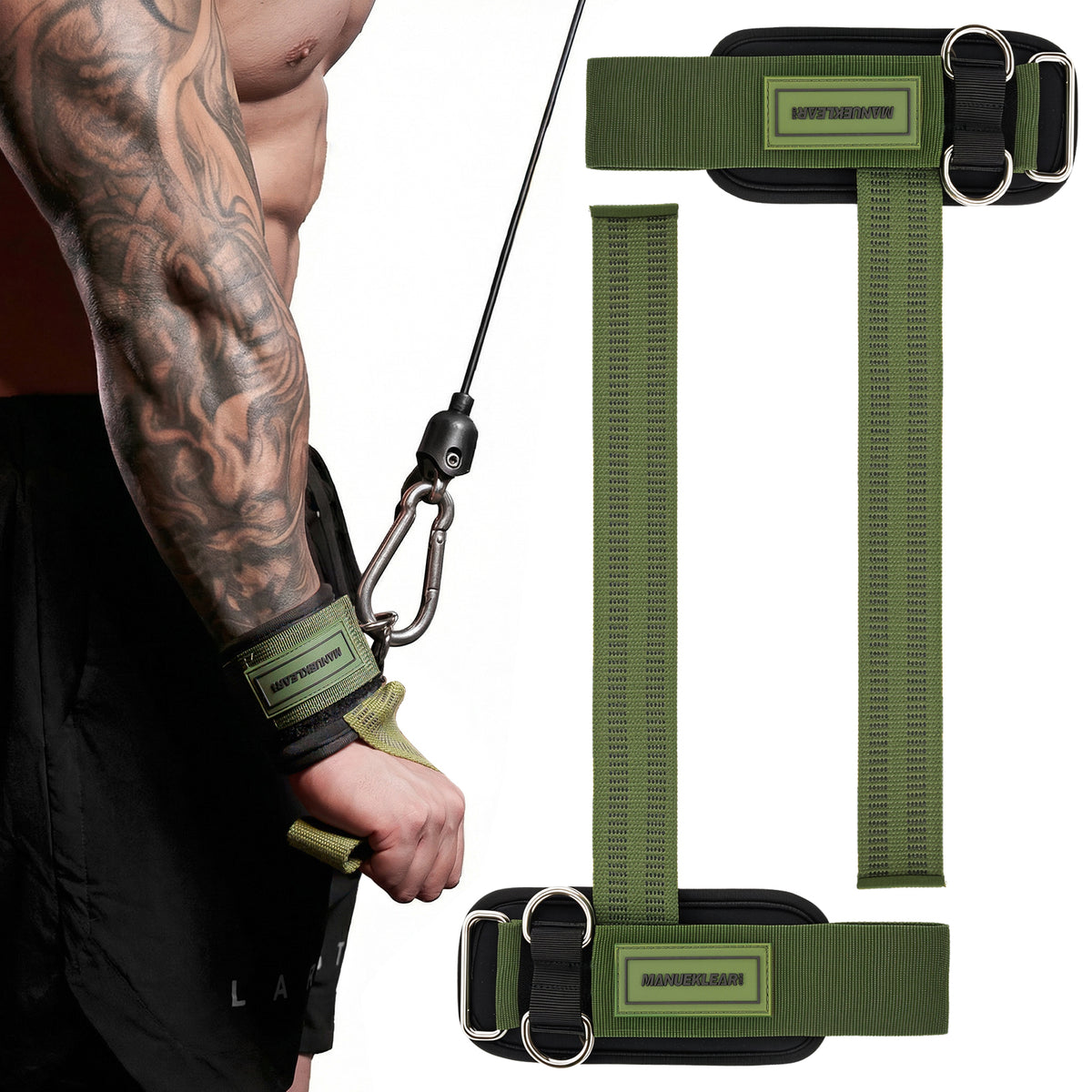 Weightlifting Wrist Straps – Non-Slip D-Ring Gym Lifting Straps for Men ...